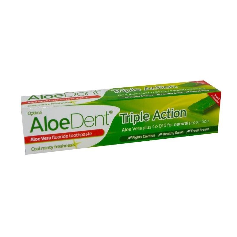 Triple Aloe Toothpaste with Fluoride 100 ml ALOEDENT